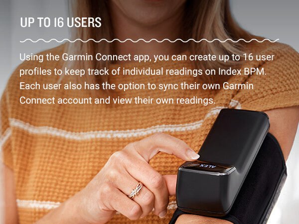 Garmin Index BPM Smart Blood Pressure Monitor | Upper-Arm BP | HRM USA